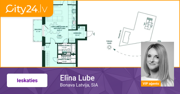 Продажа квартиры - Nīcgales mājas - новый проект - Rīga, Purvciems ...